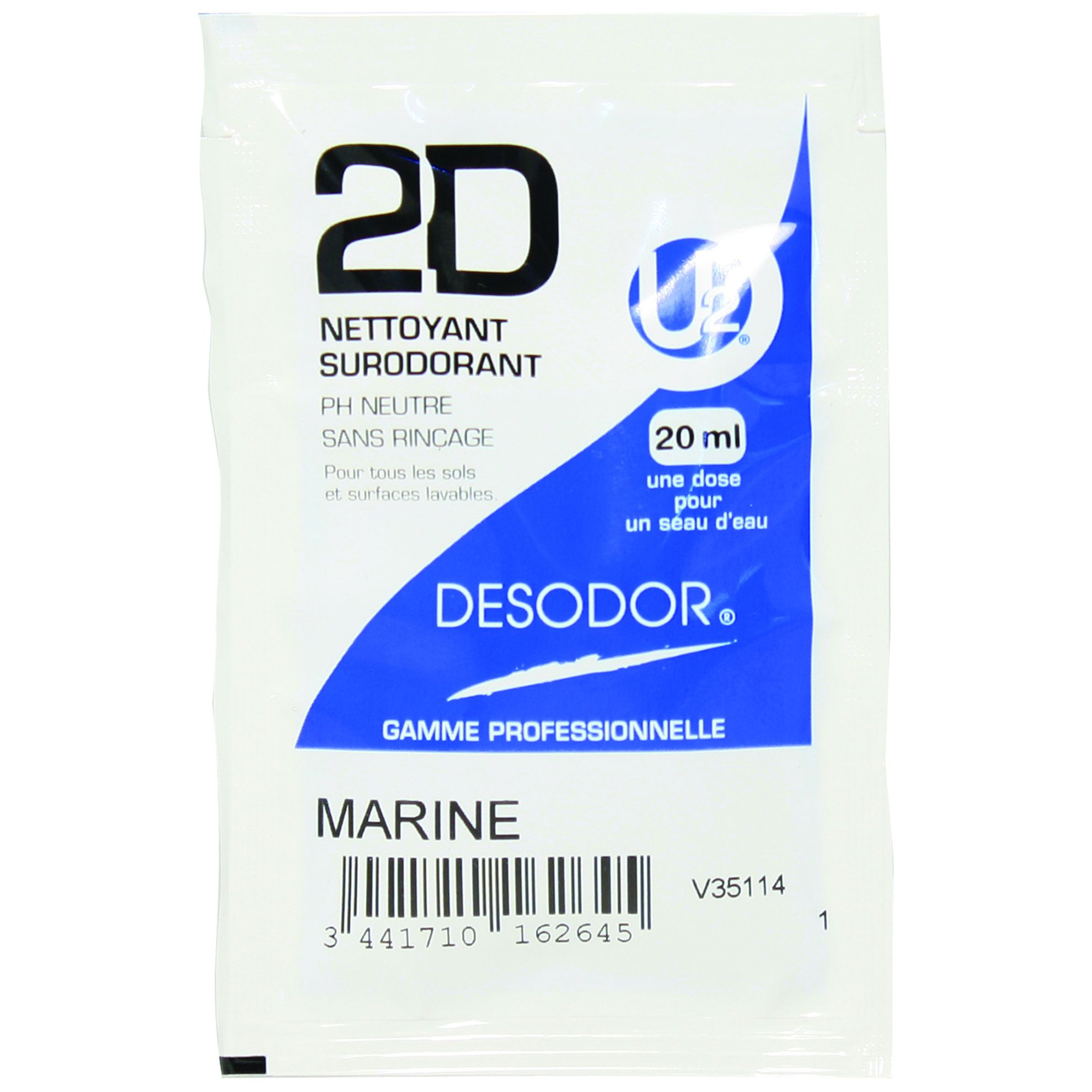 Dosette 2D - 20 ml parfum : marine - Détergents sols et surfaces ...