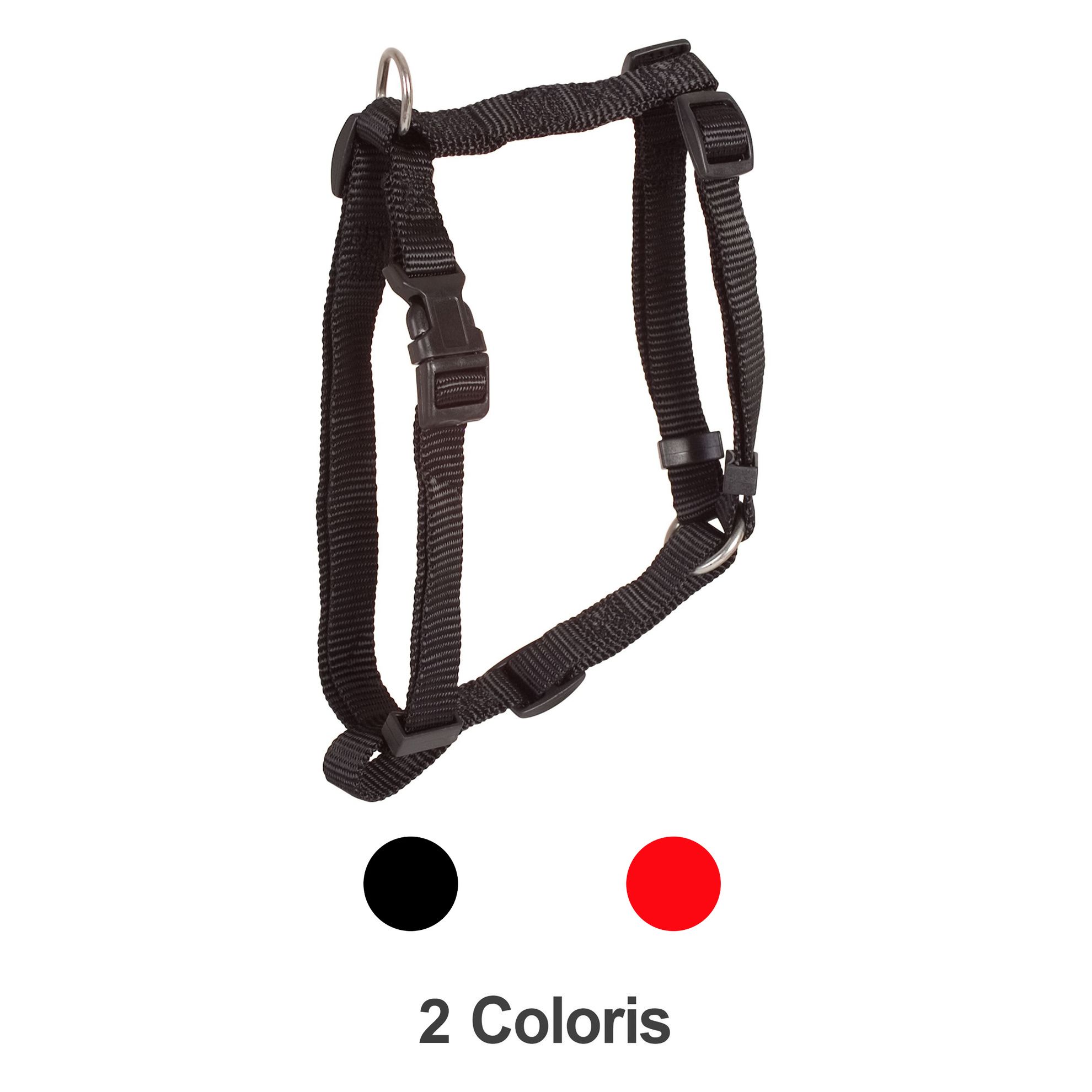 Harnais classique Doogy Gamme Essentiel - Sellerie pour chien en nylon - Chadog Diffusion